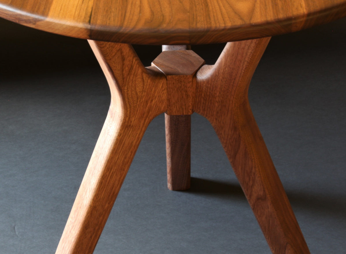 Trichotomic Tripod Table in Walnut – Daniel Anderson Designs